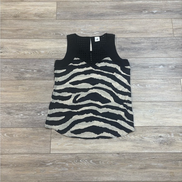 CAbi | Tops | Cabi Tivoli Tank Sz S 546 Sheer Zebra Print Sleeveless ...